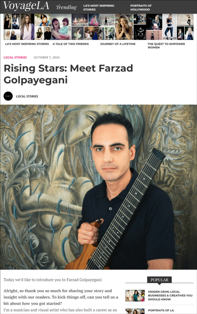 Rising Stars: Meet Farzad Golpayegani – Farzad Golpayegani